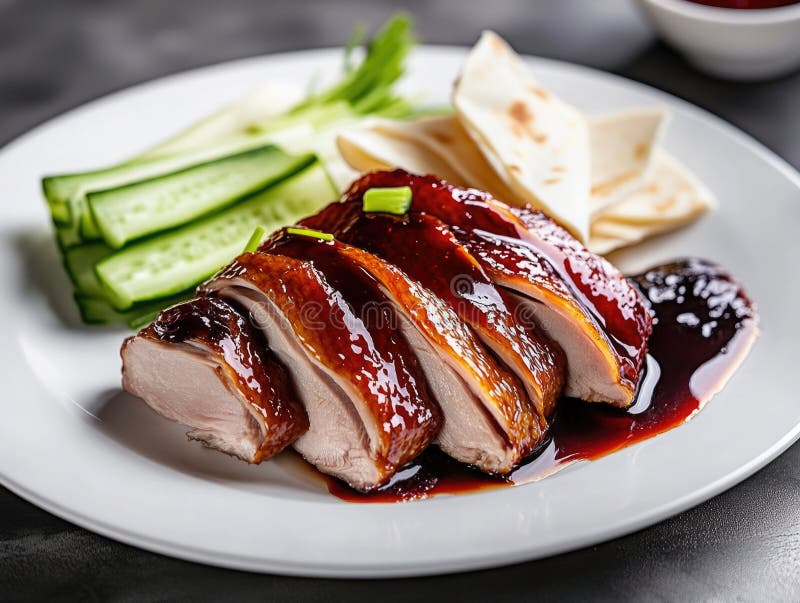 Plate of Food with a Piece of Meat and Vegetables Stock Photo - Image ...