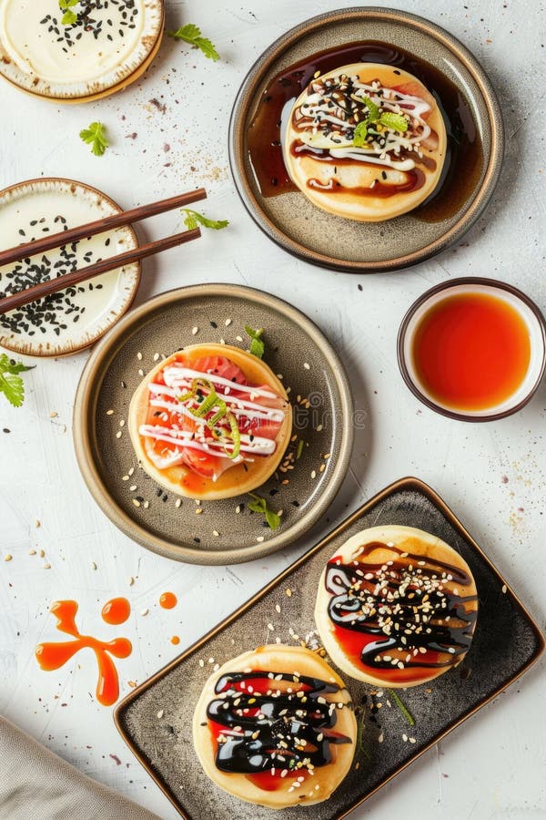 Plate of Food with a Sauce on it Stock Image - Image of gourmet, meal ...