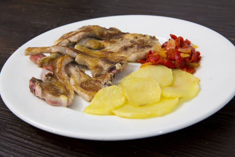 Plate of Food. Spanish Food Stock Photo - Image of fried, fresh: 36983778