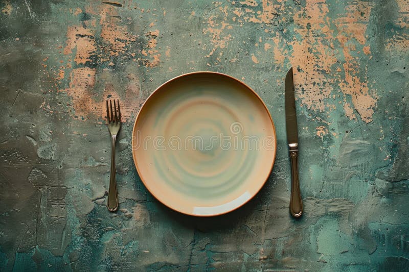 Plate Fork Knife Dining Table Simple Clean Setup Stock Photos - Free ...