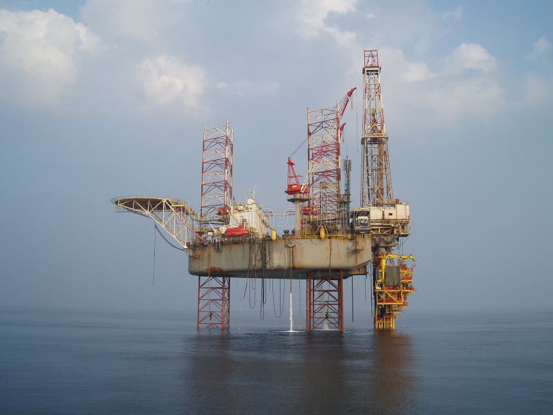 Plate-forme De Construction De Pétrole Marin Et De Gaz Pour Traiter Les ...