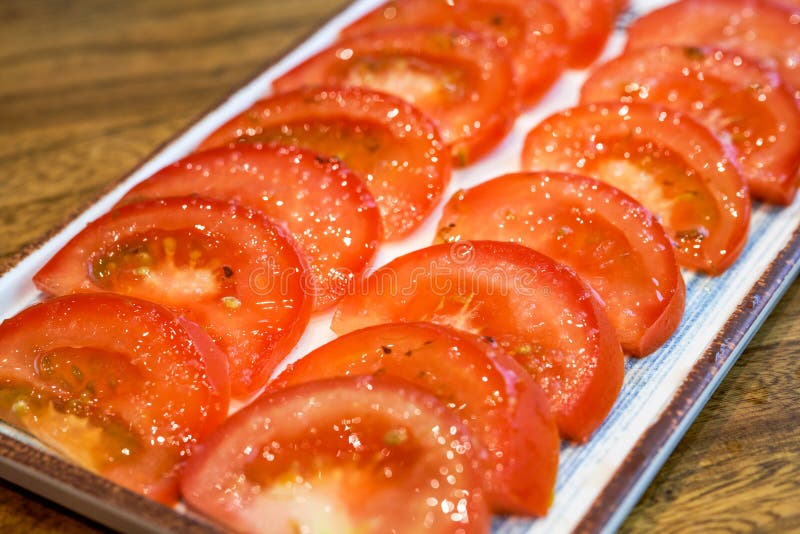 Tomato with Sugar from Traditional Chinese Cuisine Stock Photo - Image ...