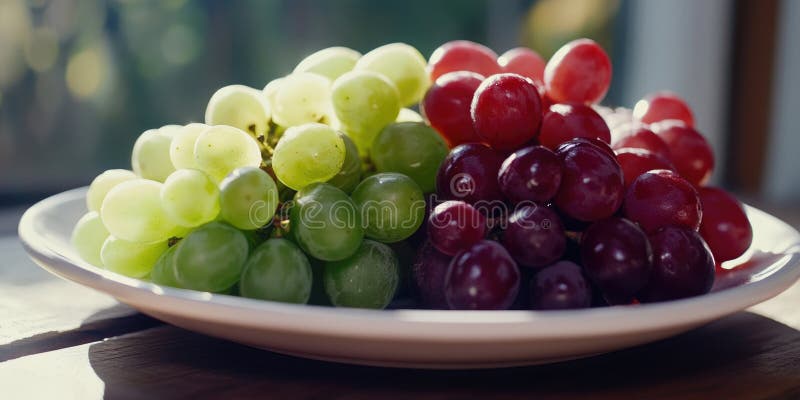 Fresh grapes on table stock image. Image of food, lunch - 377259953