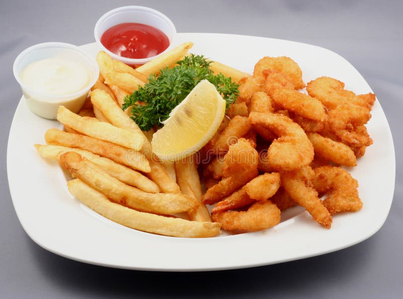Plate of fried food stock image. Image of cooked, decadent - 4056903