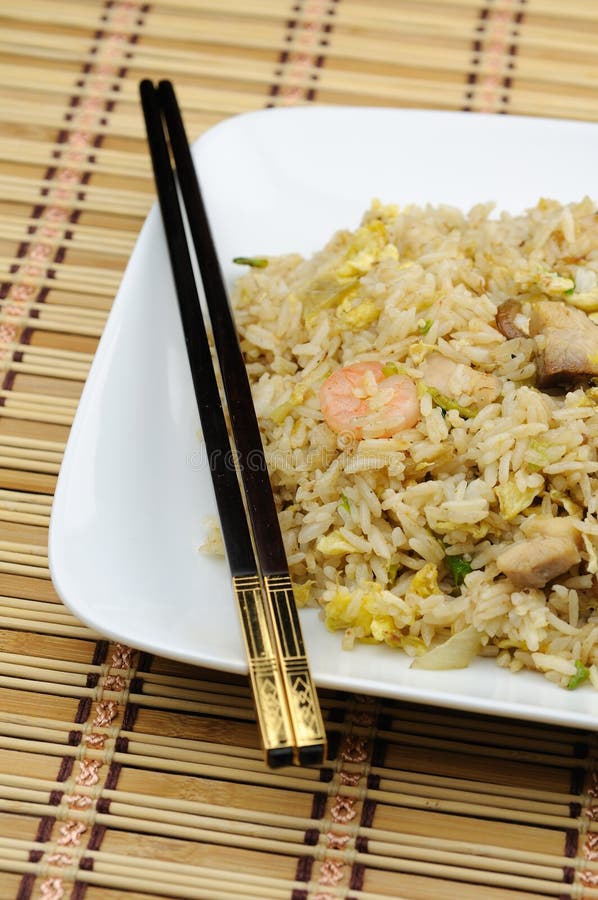 Plate of fried rice stock photo. Image of dinner, cuisine - 13208044