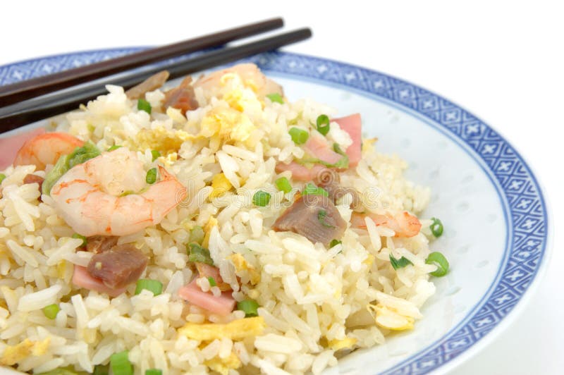 Fried Rice, Chinese Cuisine, Yangzhou Style Stock Image - Image of ...