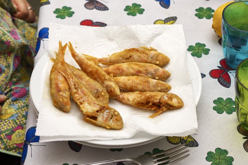 Small Red Mullet Fish, Sydney Fish Markets, Australia Stock Image ...