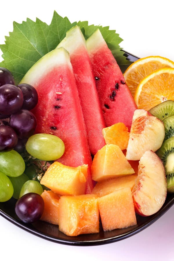 Plate of fruit stock photo. Image of salad, delicious - 32921220