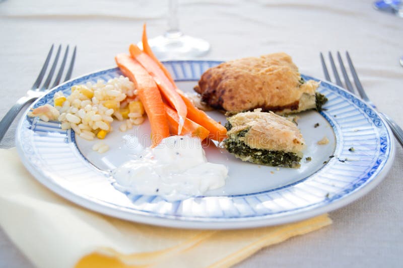 Thanksgiving Dinner Wooden Table Served Stock Photo - Image of ...