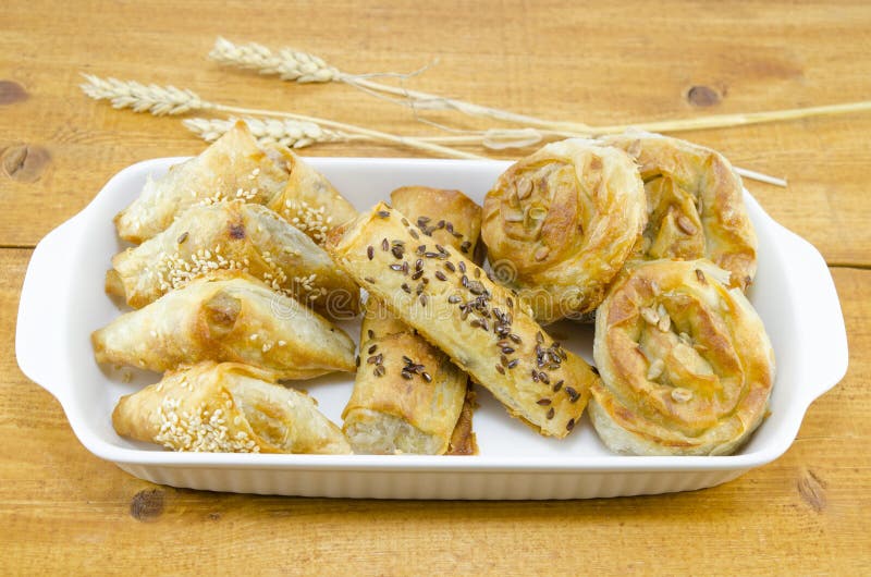 Plate Full with Different Types of Pies Stock Image - Image of baked ...