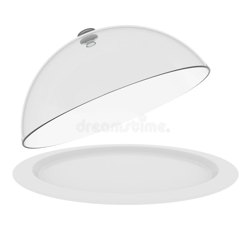 Glass Dome Vector. Exhibition Design Element. Half-Sphere Lid. Empty ...