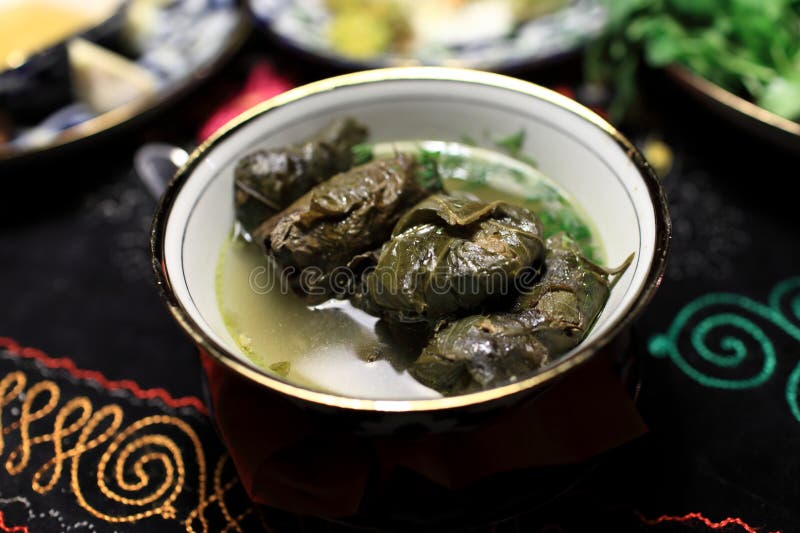 A Plate of Dolma, Healthy Food Stock Photo - Image of appetizer, dish ...