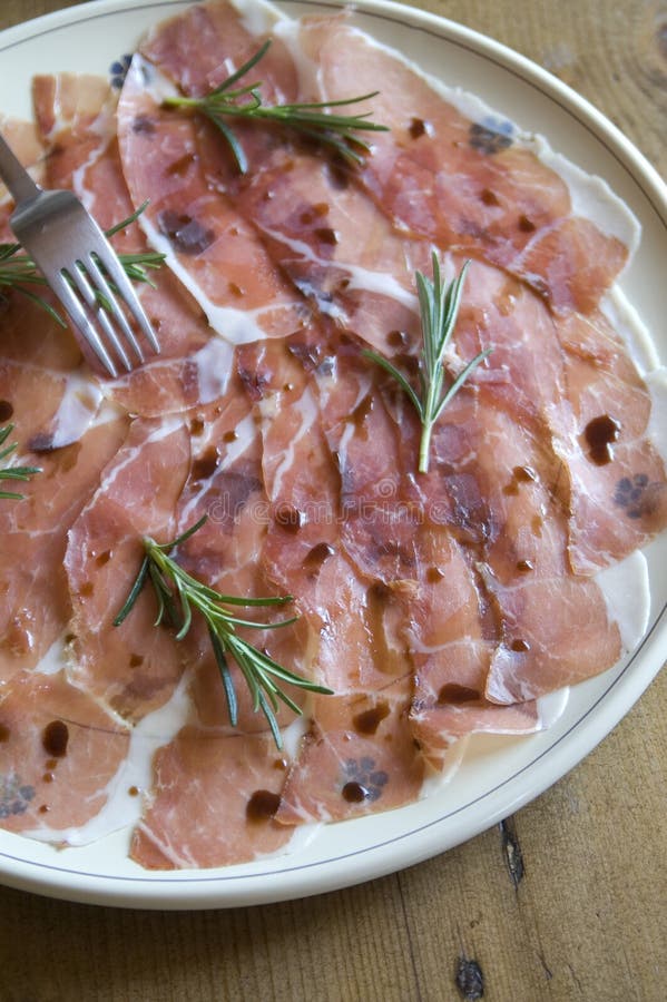 Plate of ham stock image. Image of snack, picnics, protein - 23569271