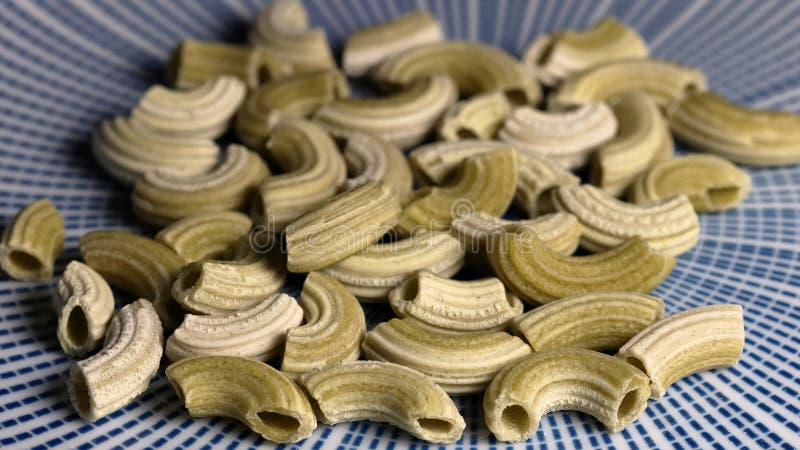 A Plate of Healthy Pasta before Cook Stock Image - Image of yellow ...