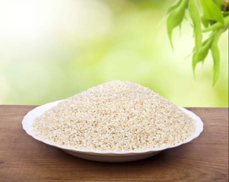 Plate of rice stock image. Image of agricultural, milled - 136821553