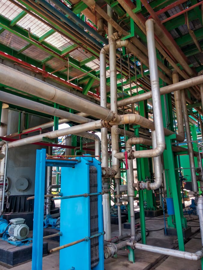 Plate Heat Exchanger and Pipe Installation in Industrial Buildings ...