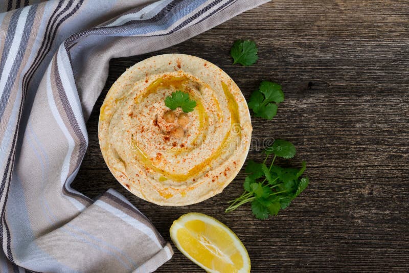 Plate of hummus stock image. Image of plate, homemade - 86290105
