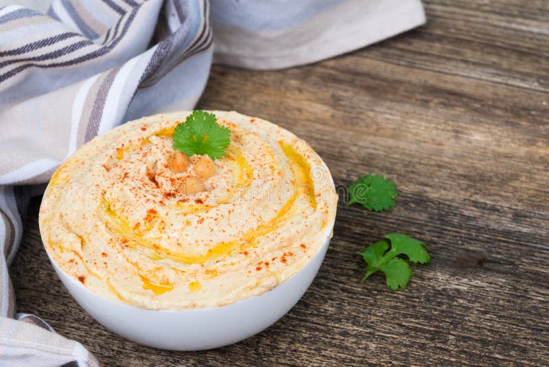 Plate of hummus stock image. Image of lebanese, arabic - 86290585