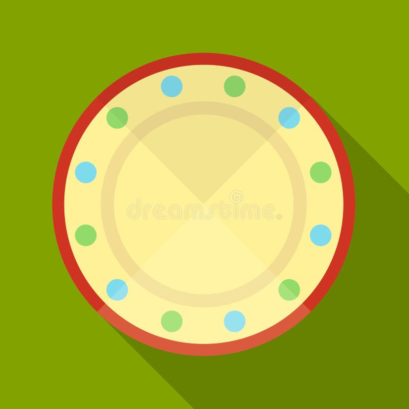 Plate icon illustration stock vector. Illustration of yellow - 78303355