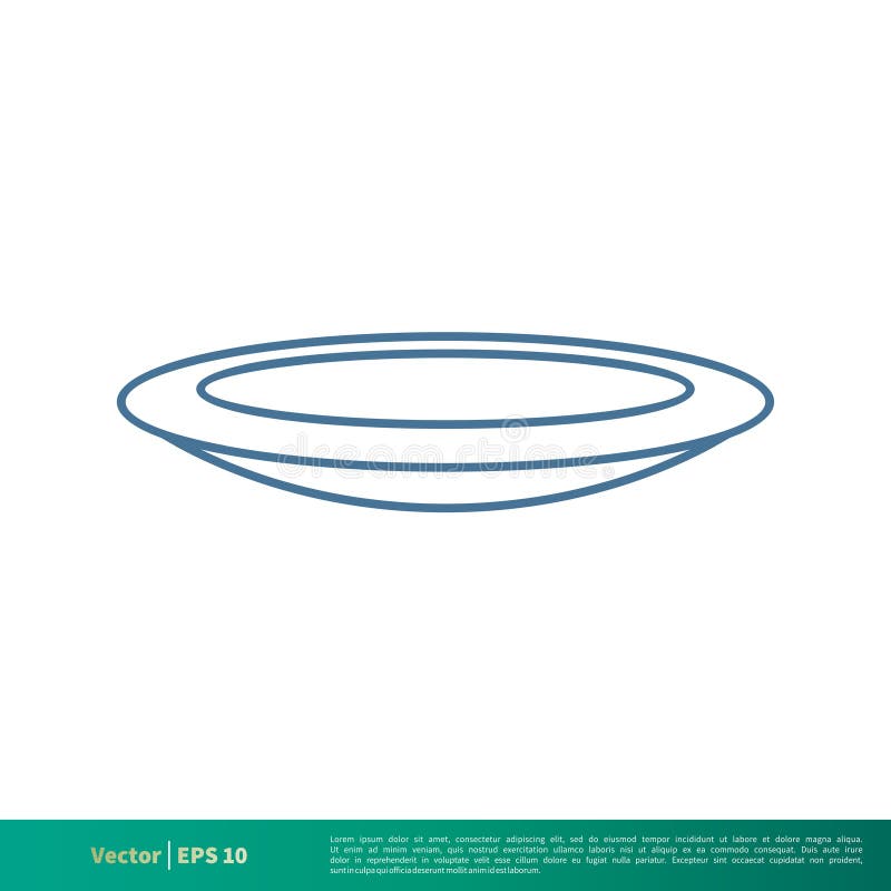 Plate Icon Vector Logo Template Illustration Design. Vector EPS 10 ...