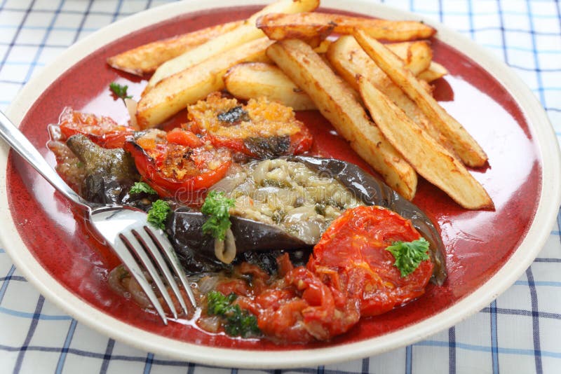 Imam baildi serving dish stock photo. Image of cooking - 26580882