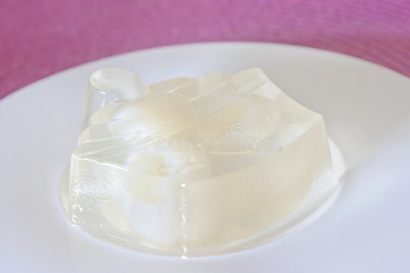 A plate of jelly stock photo. Image of delicacy, desert - 25076270