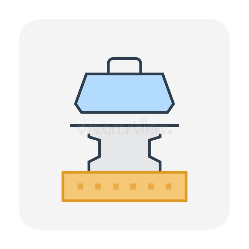 Plate Load Test, Geotechnical Engineering Vector Icon Stock Vector ...