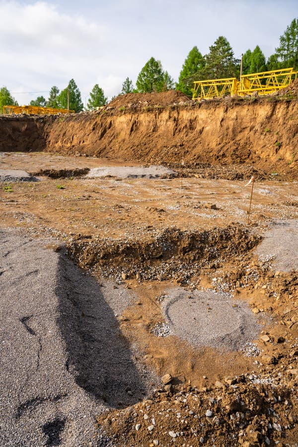 Plate Load Test Results Visible on Soil Surface after Static Pressure ...