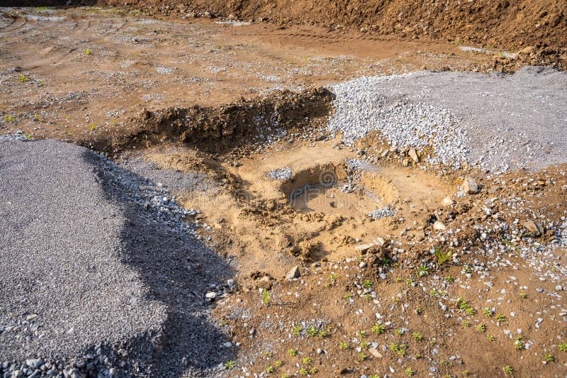 Plate Load Test Results Visible on Soil Surface after Static Pressure ...
