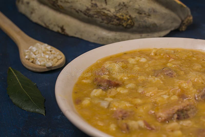 A Plate with Locro, Argentinian Traditional Food Stock Photo - Image of ...