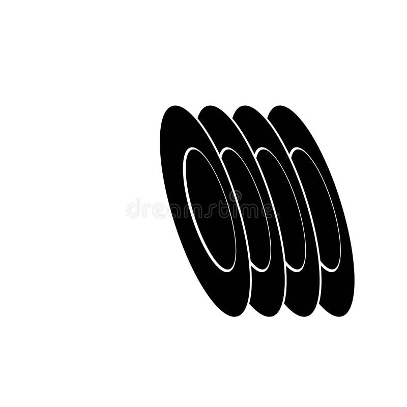 Plate logo stock illustration. Illustration of food - 217153309