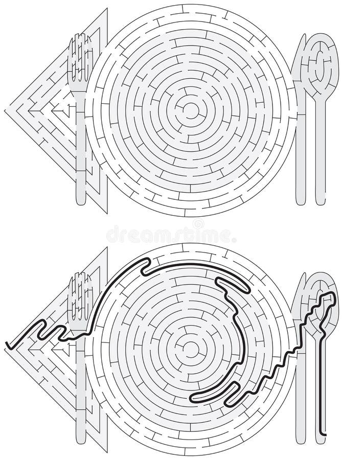 Fork Labyrinth Stock Illustrations – 42 Fork Labyrinth Stock ...