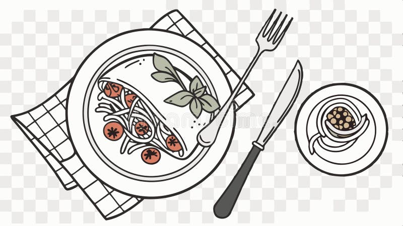 Plate with Meal Setting, Restaurant Dining and Food Presentation ...