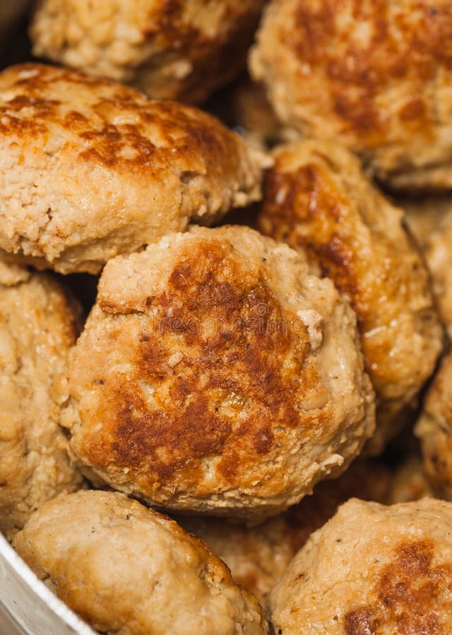 Plate of Meat Rissoles Cutlet Stock Photo - Image of closeup, beef ...