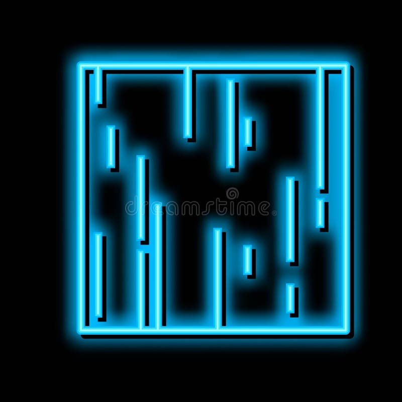 Plate Metal Neon Glow Icon Illustration Stock Vector - Illustration of ...