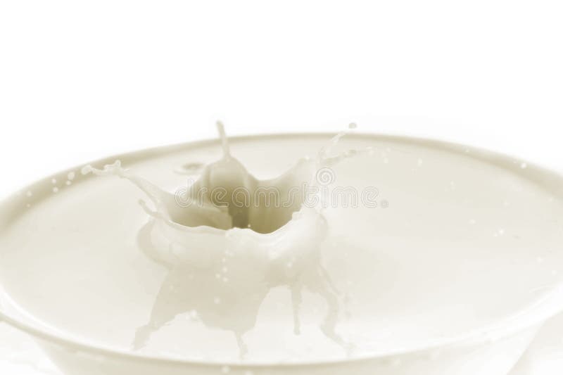 Plate with milk stock image. Image of injecting, cream - 11814813