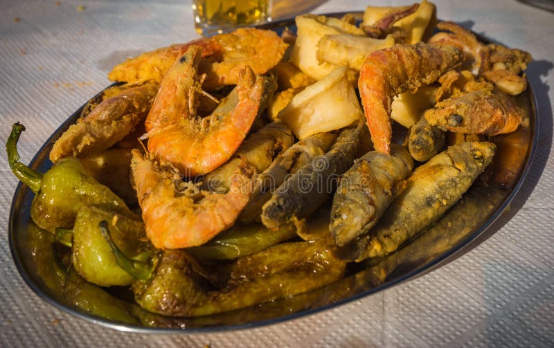 Plate of Mixed Seafood and Fish Stock Image - Image of bream, cooking ...