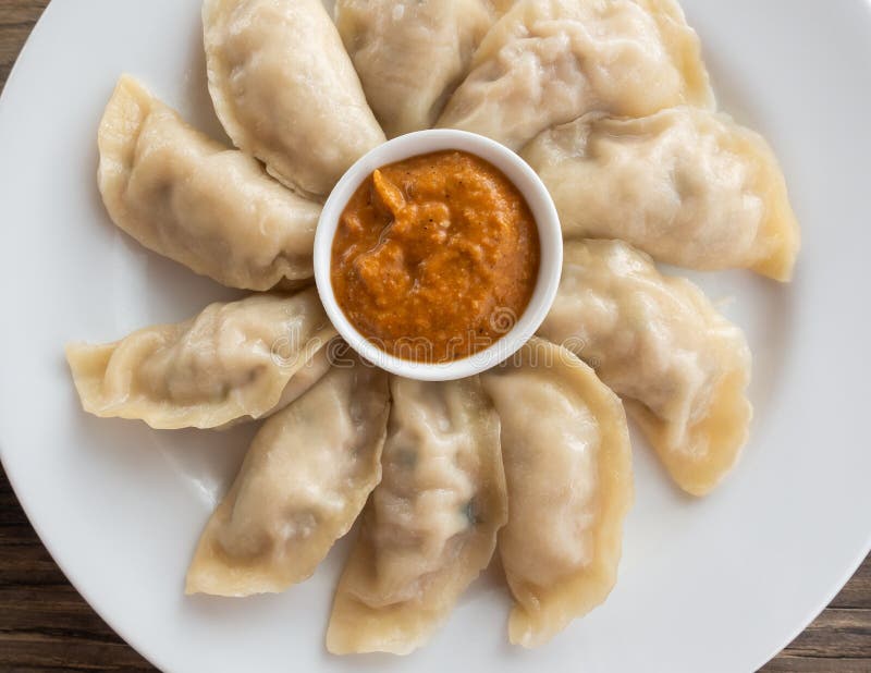 Nepalese Chicken-C Momos stock image. Image of food, nepal - 12571539