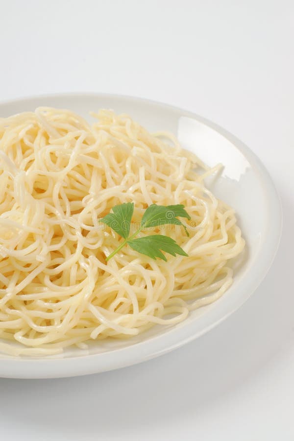 Plate of noodles stock photo. Image of long, japanese - 59920280