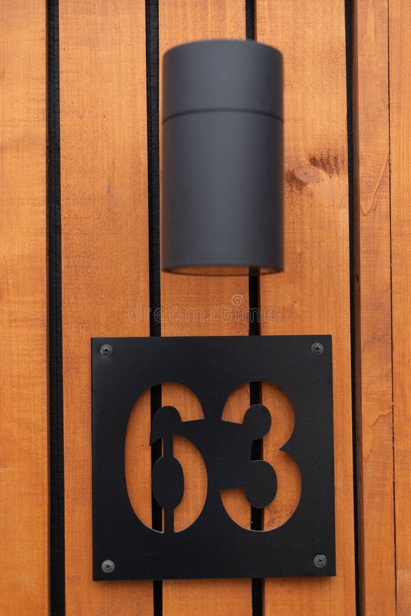 The Plate with the Number 53 is Made of Metal Stock Image - Image of ...