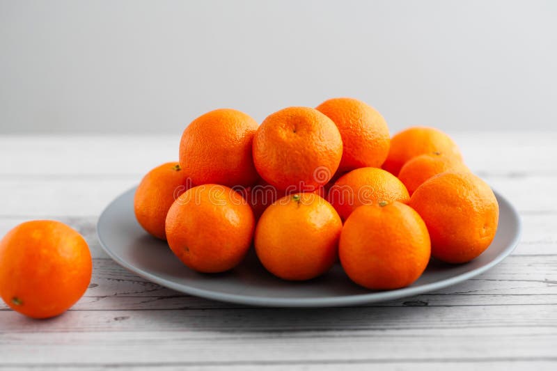 A Plate of Oranges is on a Table Stock Image - Image of nature, sweet ...