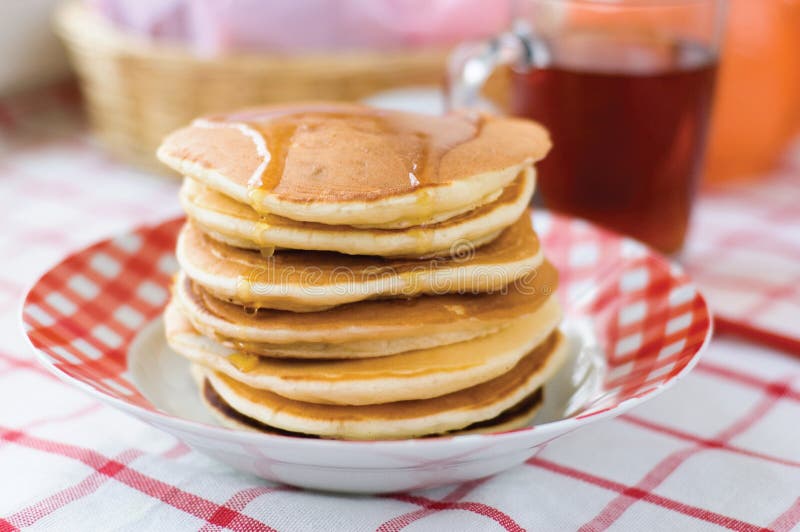 Plate of pancakes stock image. Image of traditional, pancake - 13457895