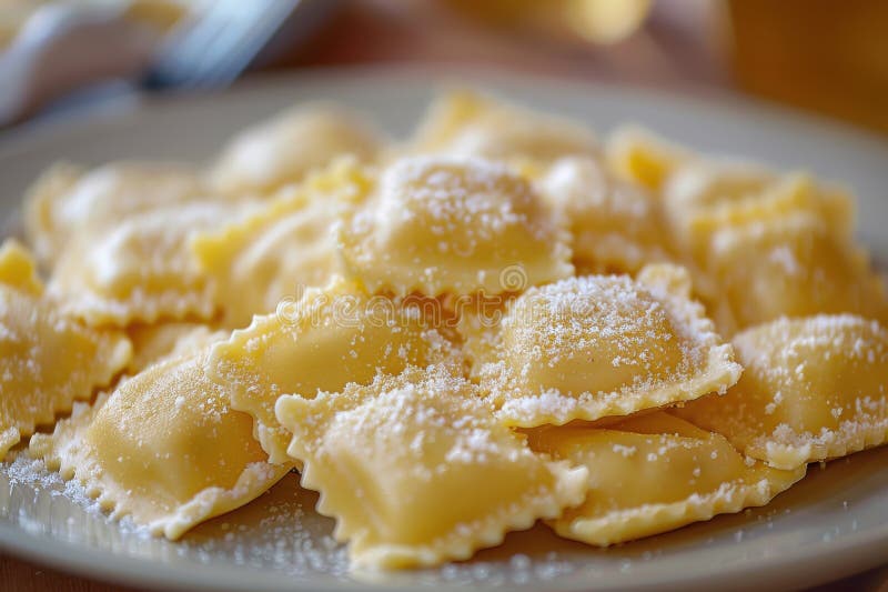 A Plate of Pasta with a Lot of Cheese on Top Stock Photo - Image of ...