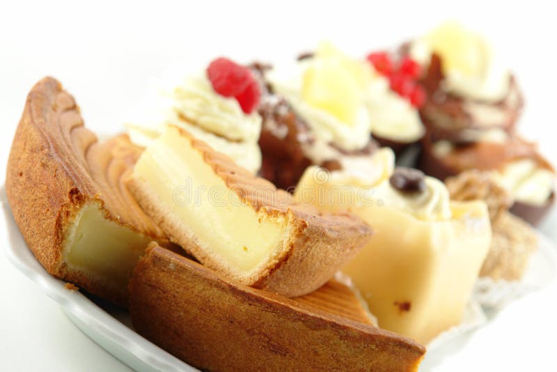 Plate of pastries stock photo. Image of cook, indulgence - 3070626