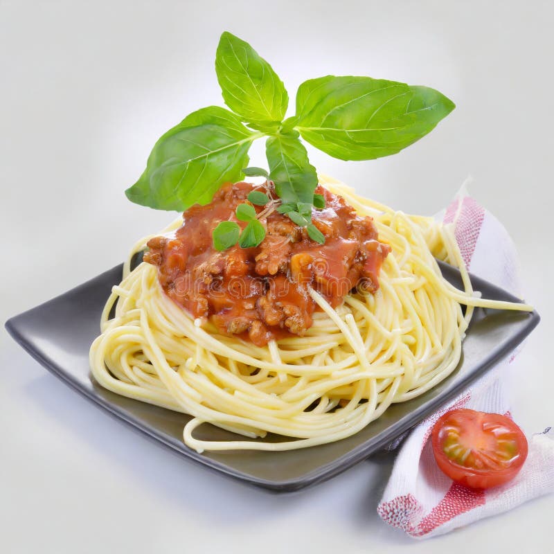 Plate of Purity: a Plate Filled with Pure Goodness Spaghetti Against a ...