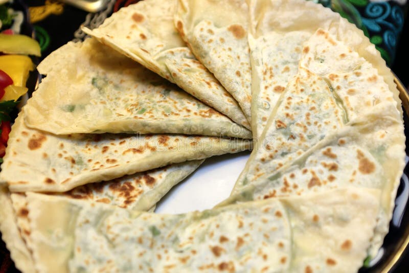 Uzbek flat bread stock image. Image of bread, delicious - 32666047