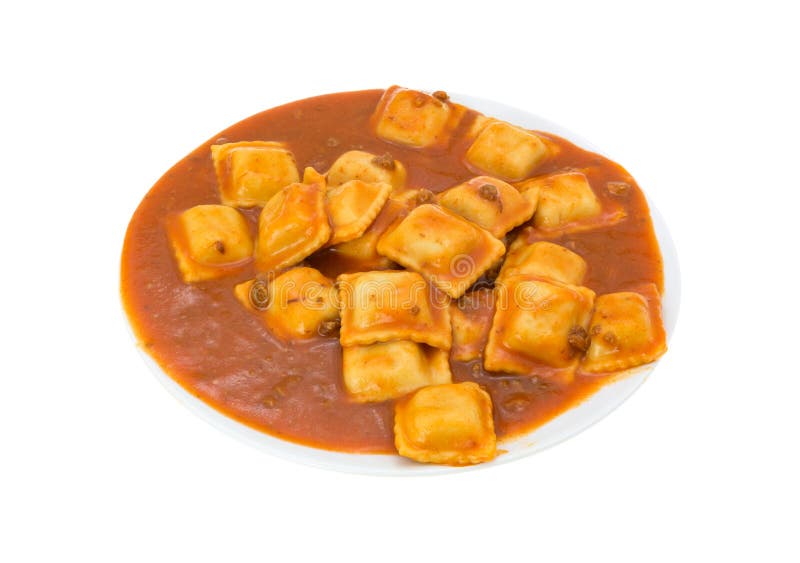 Beef ravioli with fork stock photo. Image of ravioli - 13235490