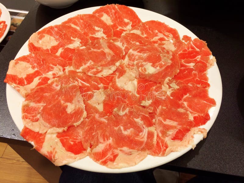 Plate of Raw Meat stock image. Image of nutrition, dish - 52382549