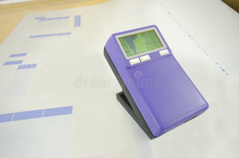 Plate Reader Instrument with Halftone Measurement Stock Image - Image ...