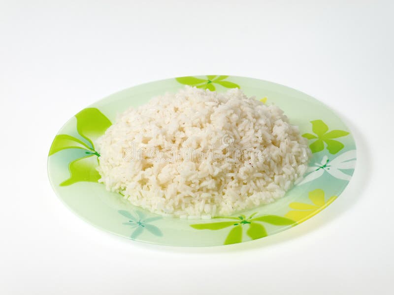 Plate of rice stock photo. Image of dish, studio, vegetable - 22899860